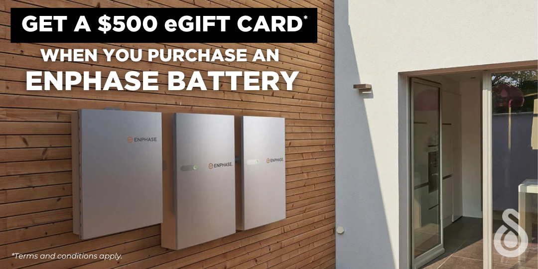 Get a $500 eGift Card on an Enphase Home Battery
